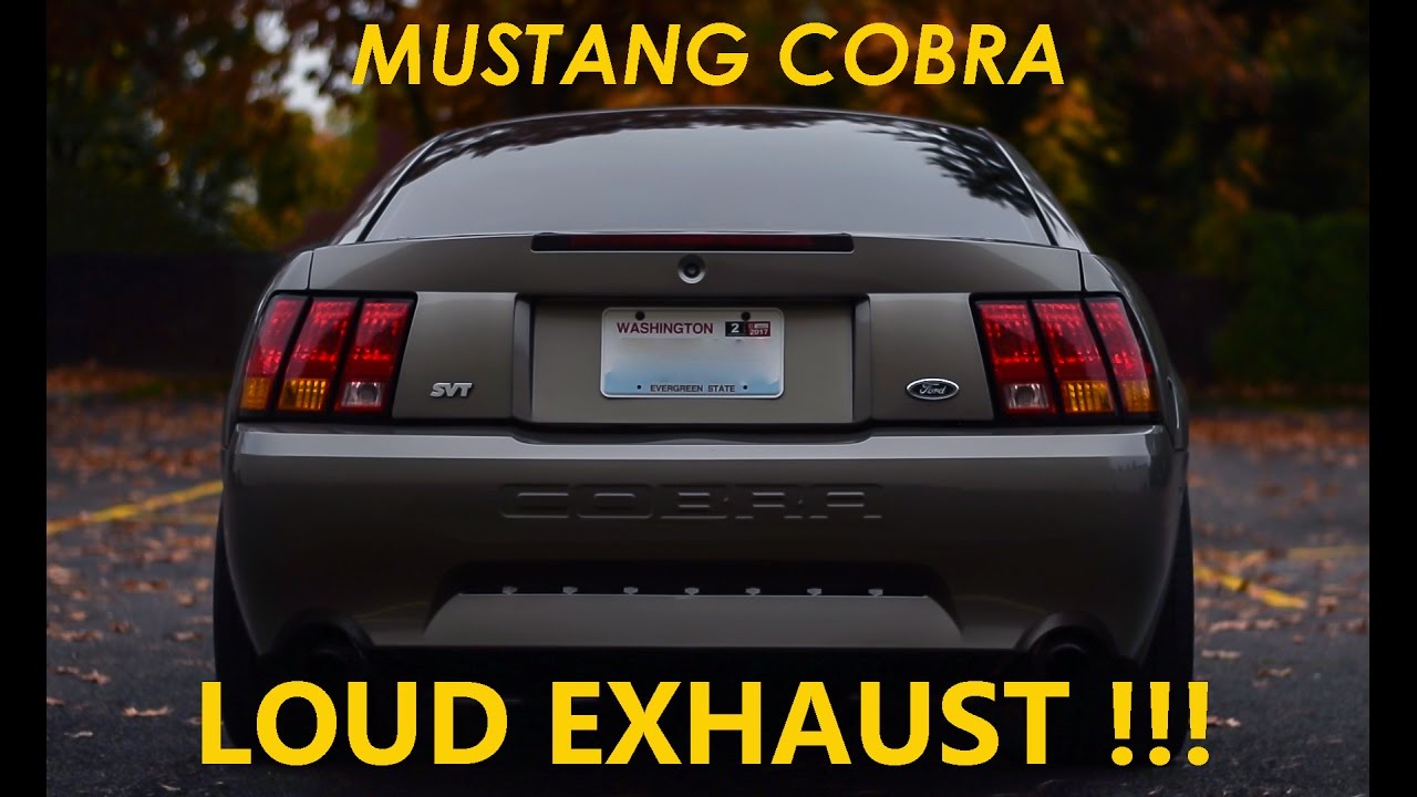 MUSTANG COBRA LOUD EXHAUST! (Flowmaster 44's & Mac Prochamber) - YouTube