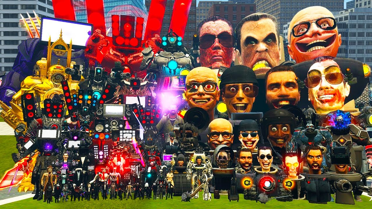 TV MAN CORRUPTED, CAMERAMAN GUN RAZOR AND SPEAKERMAN FUTURE VS ALL ...