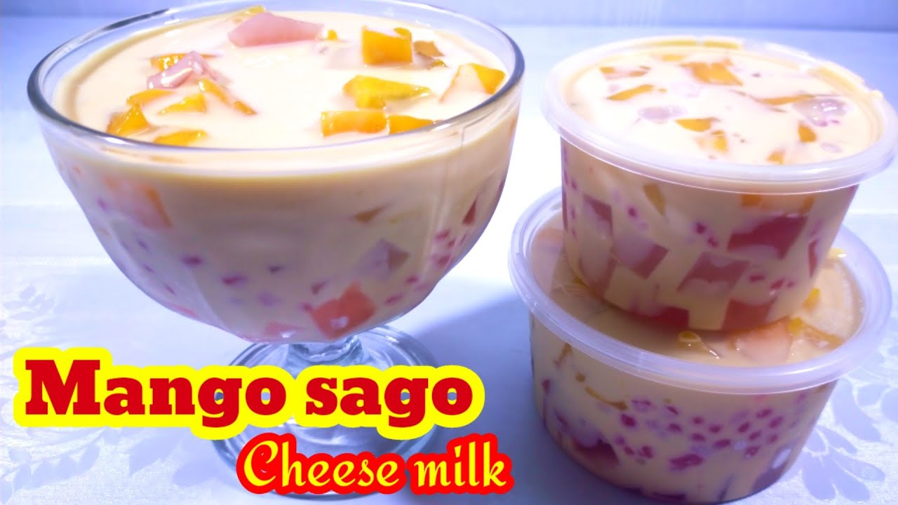 Mango Sago cheese milk - YouTube
