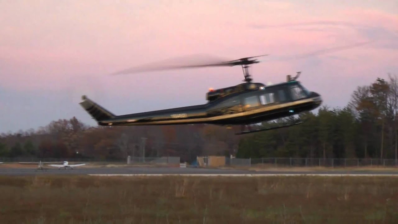 Bell UH-1H "Huey" flying, hovering & autorotations on 11-20-10 - YouTube