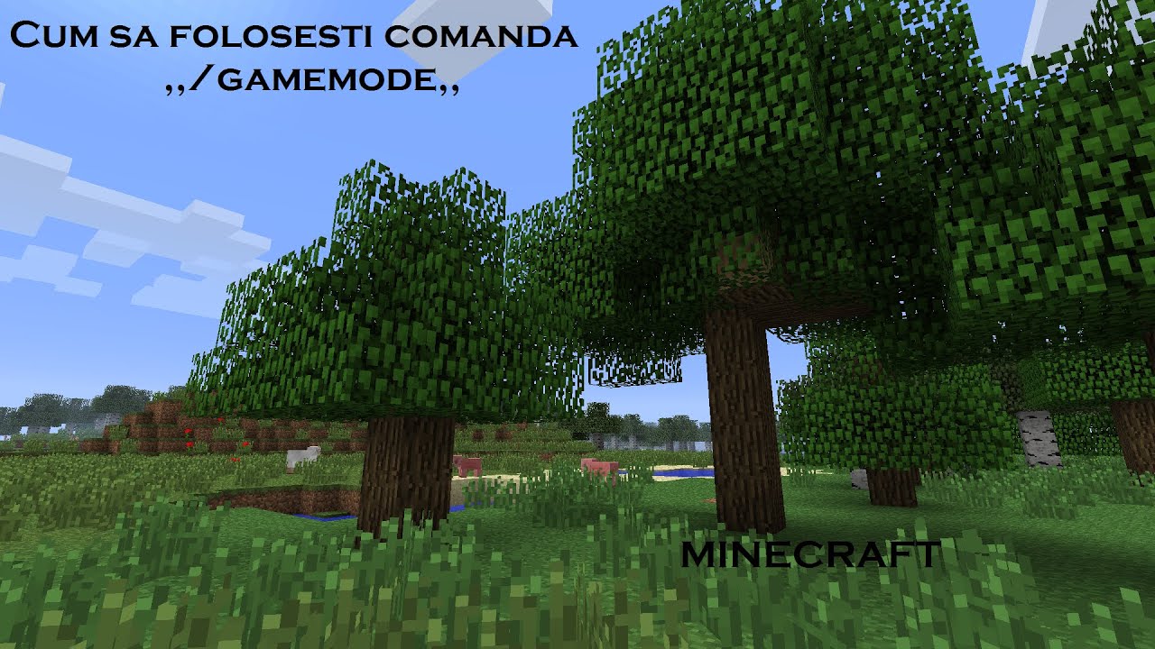 *MINECRAFT* Tutorial - Cum sa folosesti comanda ''/gamemode''? - YouTube