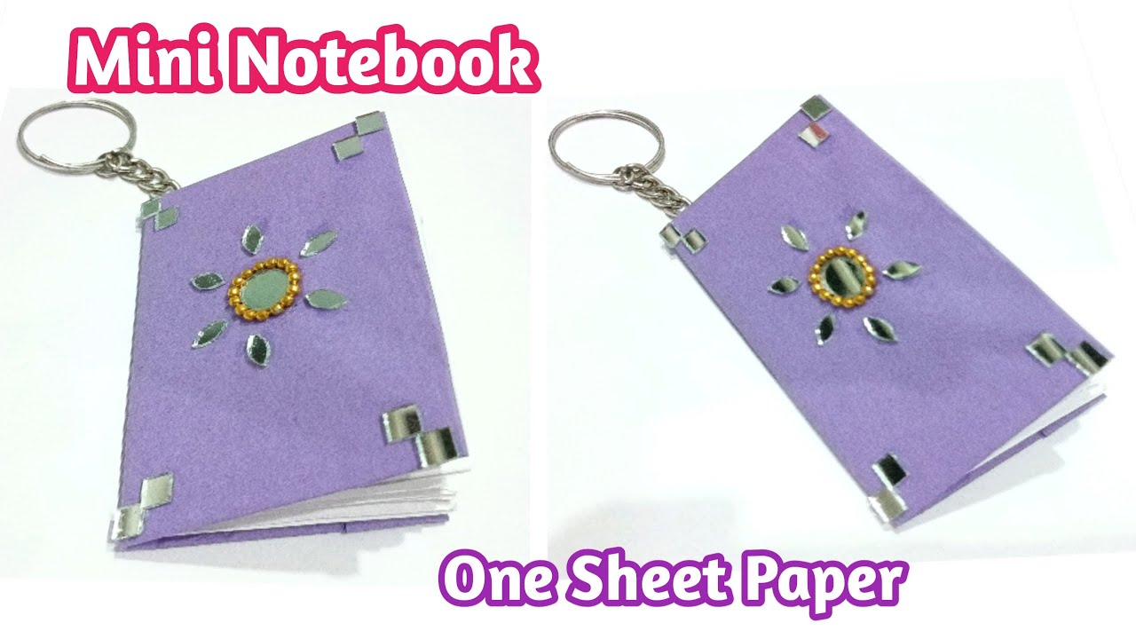 Diy BTS Mini Diary Keychain / How To Make Small Notebook / Mini ...