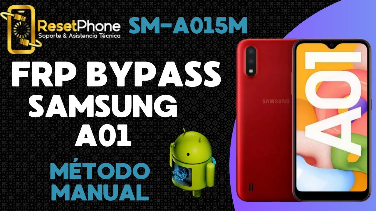 Quitar cuenta google Samsung A01 / frp bypass / método manual - YouTube