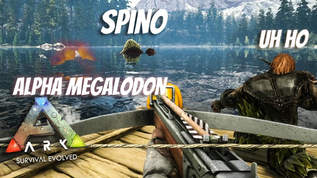 Spino spins the block for a second - Ark Survival Evolved - YouTube