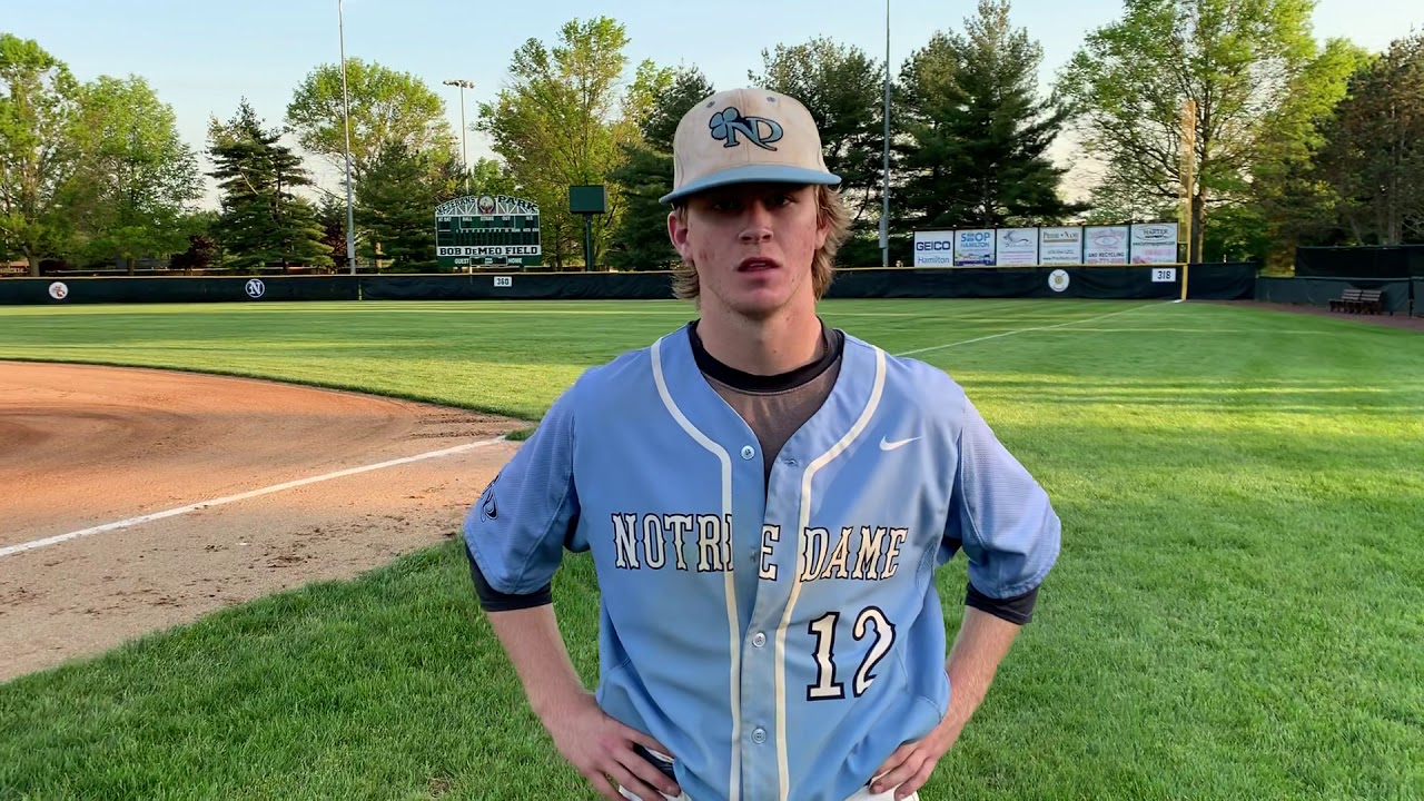 Robbie Buecker post game after his 13K no-hitter against Steinert - YouTube