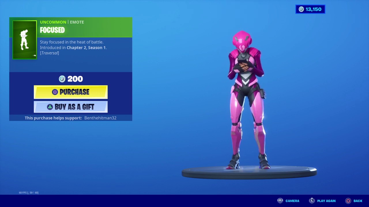 Fortnite Focused Emote - YouTube