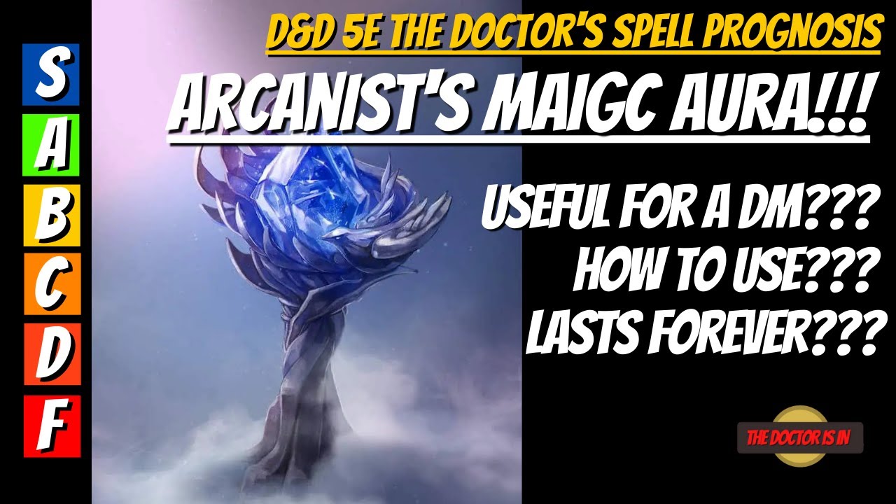 How To Use The Second Level Spell Arcanist's Magic Aura For Dungeons and Dragons 5E - YouTube