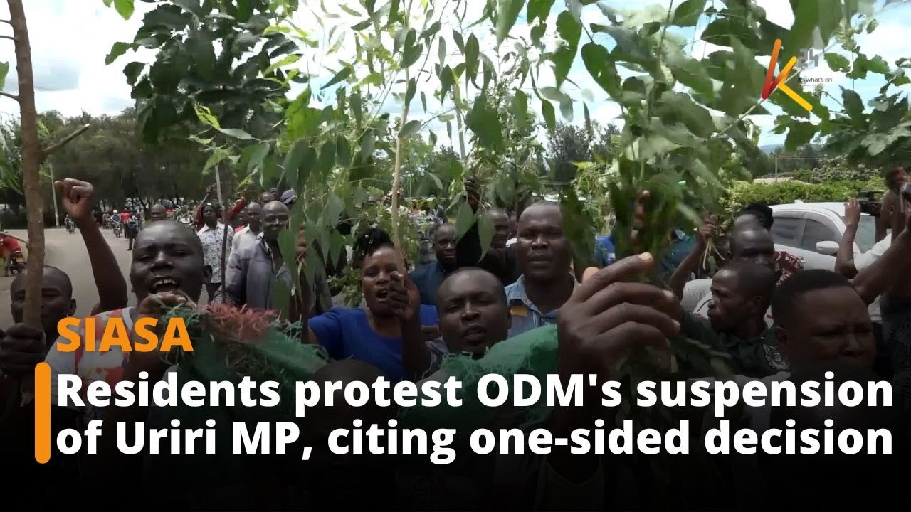 Residents protest ODM's suspension of Uriri MP, citing one-sided ...