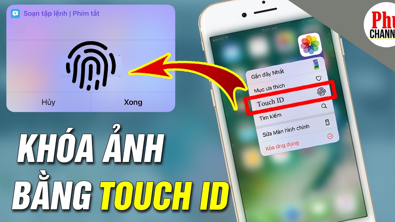 Cách Khóa Thư Viện Ảnh Bằng Vân Tay TOUCH ID trên iPhone đơn giản nhất - YouTube