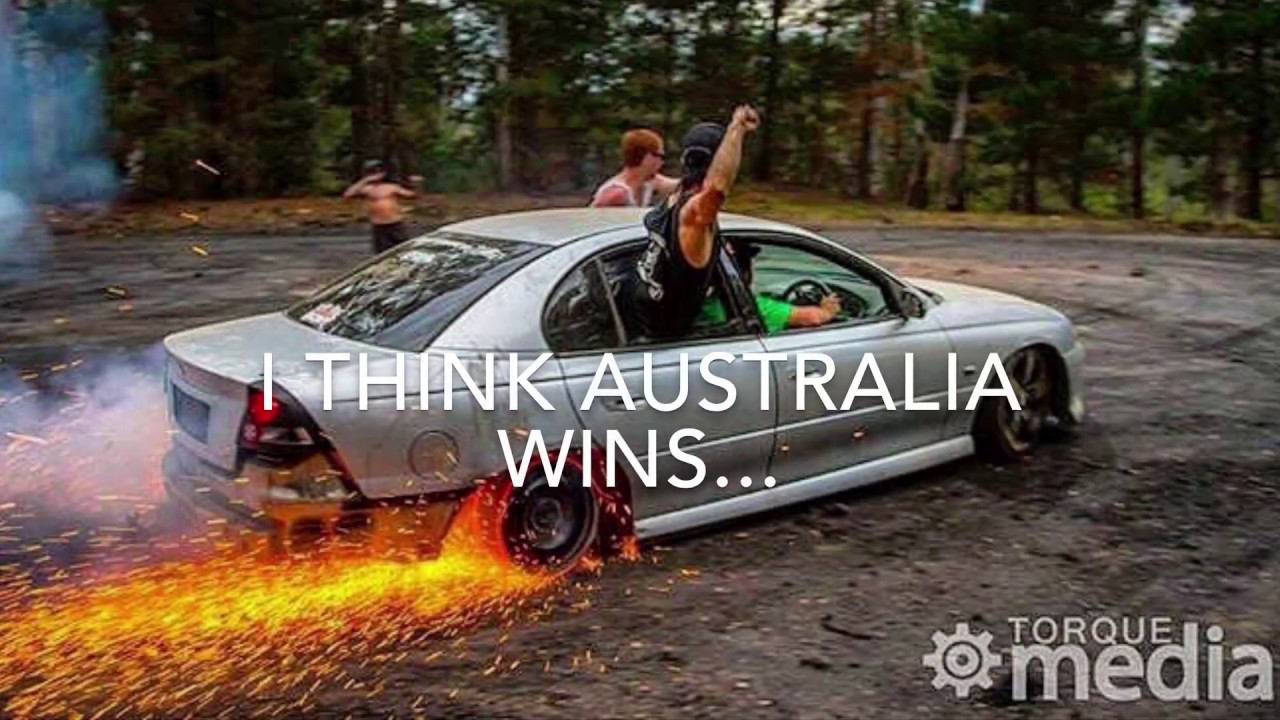 AUSSIE BURNOUTS VS AMERICAN BURNOUTS - YouTube