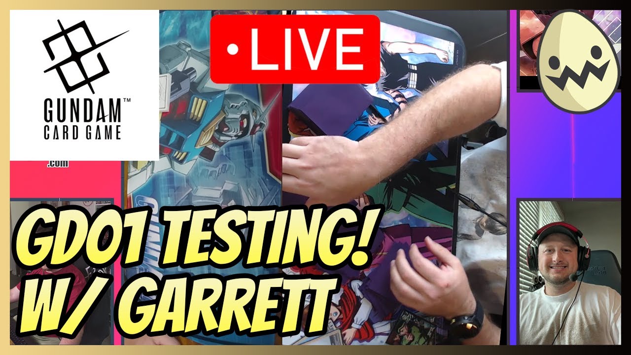 Gundam Card Game: GD01 Testing with @TalkingCardsWithGarrett - YouTube