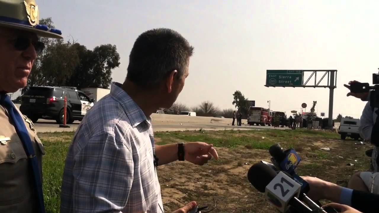 CHP Commissioner Joe Farrow describes Highway 99 crash that killed two ...