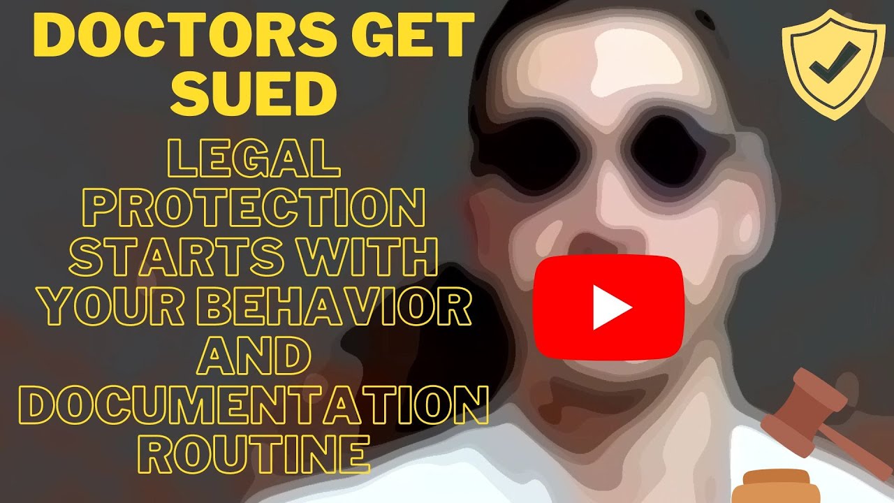 Afraid of getting sued as a M.D.? - YouTube