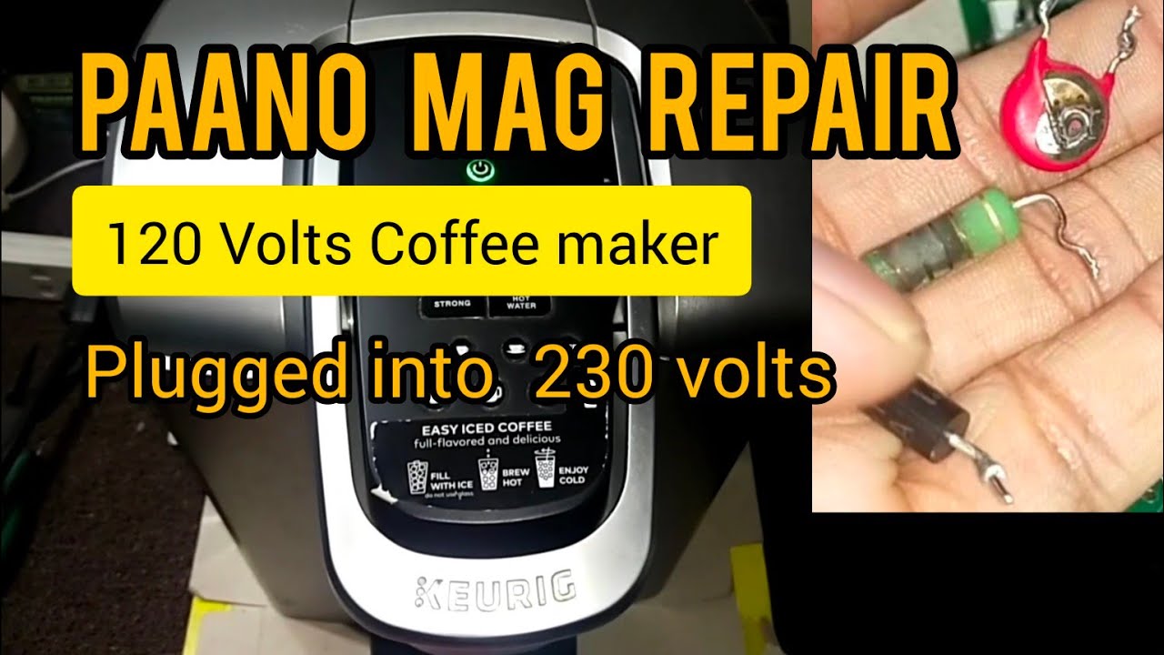 How to repair a coffee maker / paano mag repair ng coffee maker - YouTube