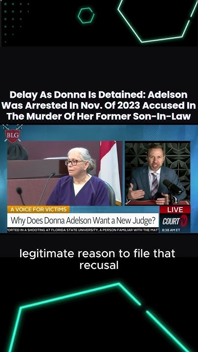Delay As Donna Is Detained | Accused In The Murder Of Her Former Son-In-Law - YouTube
