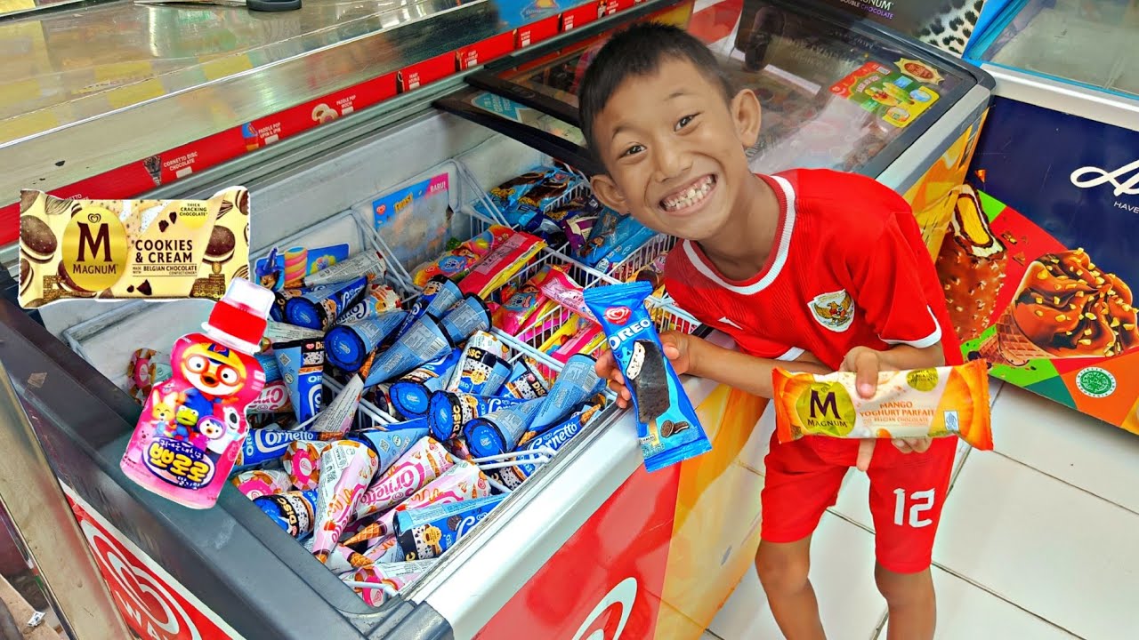 DRAMA ANAK_BELI ES KRIM MAGNUM COOKIES & CREAM,ES KRIM OREO,MINUMAN ...