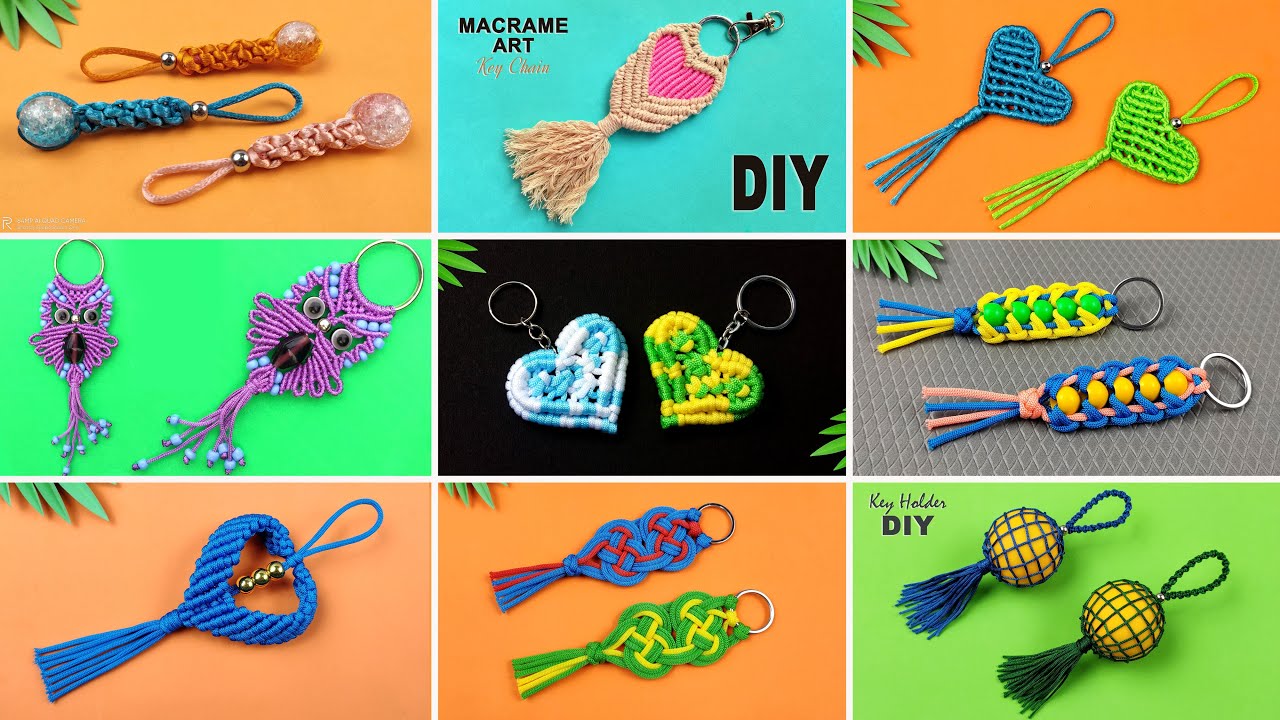 11 Best Super Easy Paracord Lanyard Keychain | How to make a Paracord ...