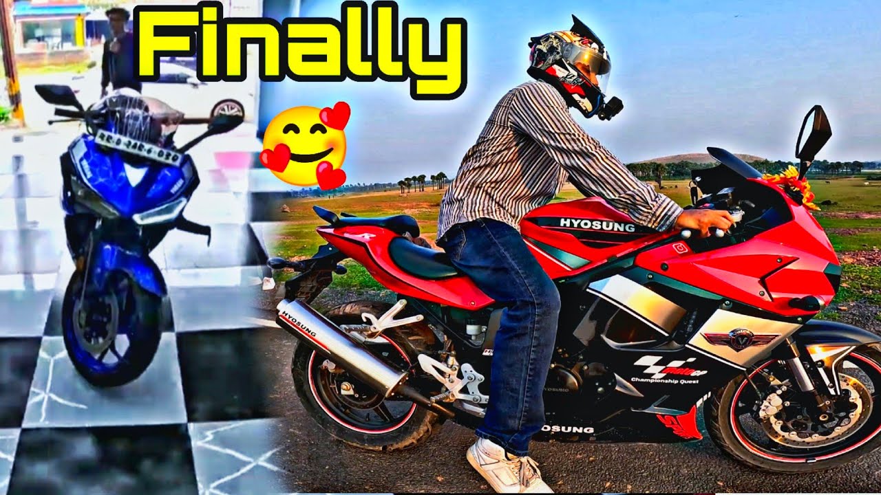 Finally Bhai Apni R3 🥰|| yamaha R3 😱||#rider #yamahar3 #reaction #bike ...