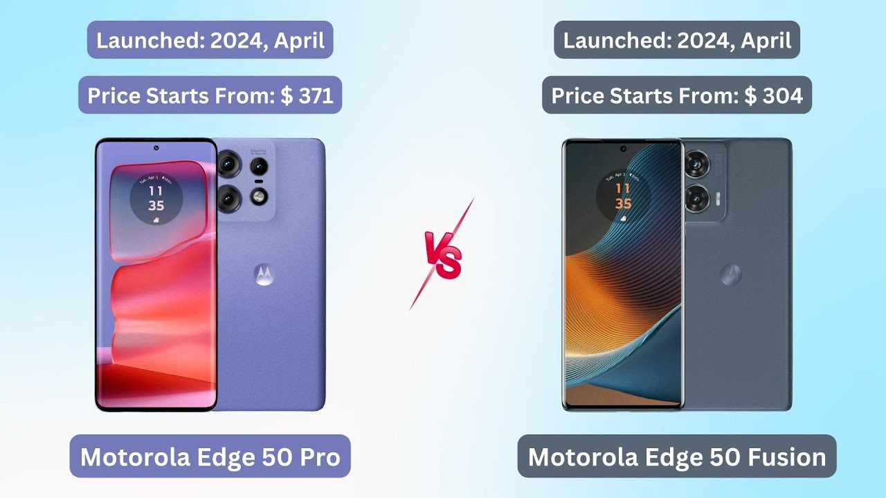 Difference between Motorola Edge 50 Pro and Motorola edge 50 fusion ...