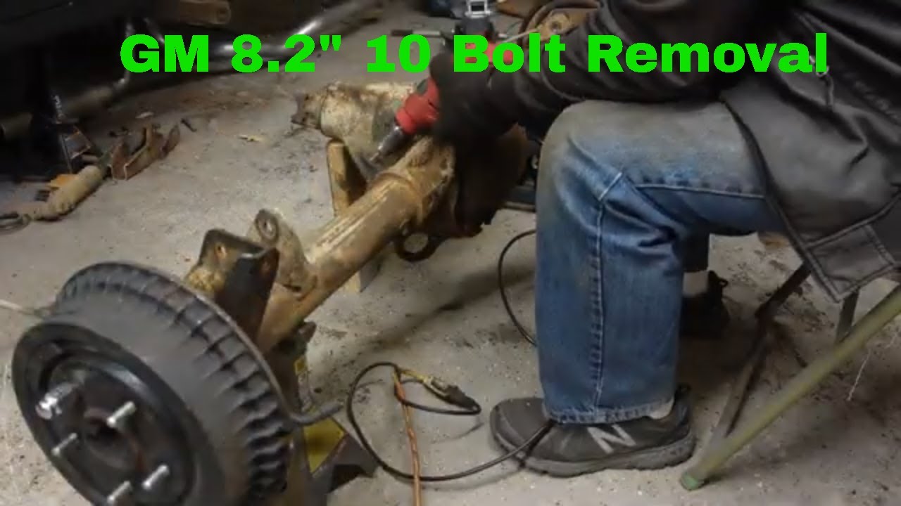 1968 GTO A Body - GM 8.2 10 Bolt Rear Axle Removal - YouTube