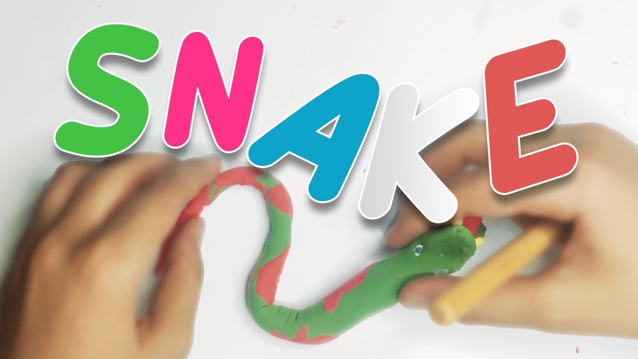 Snake sculpture polymer clay - YouTube