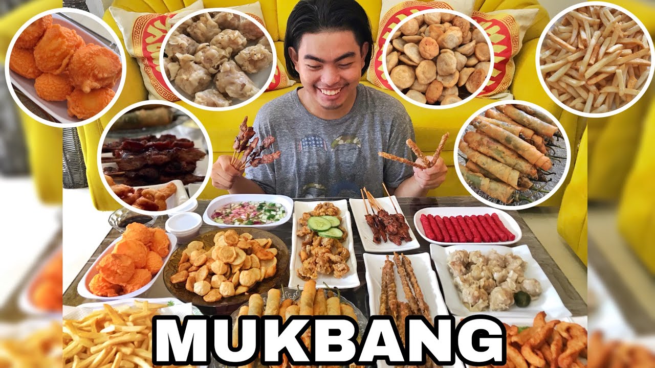 FILIPINO STREET FOOD MUKBANG |KWEK KWEK |TEMPURA |ISAW |SIOMAI ...