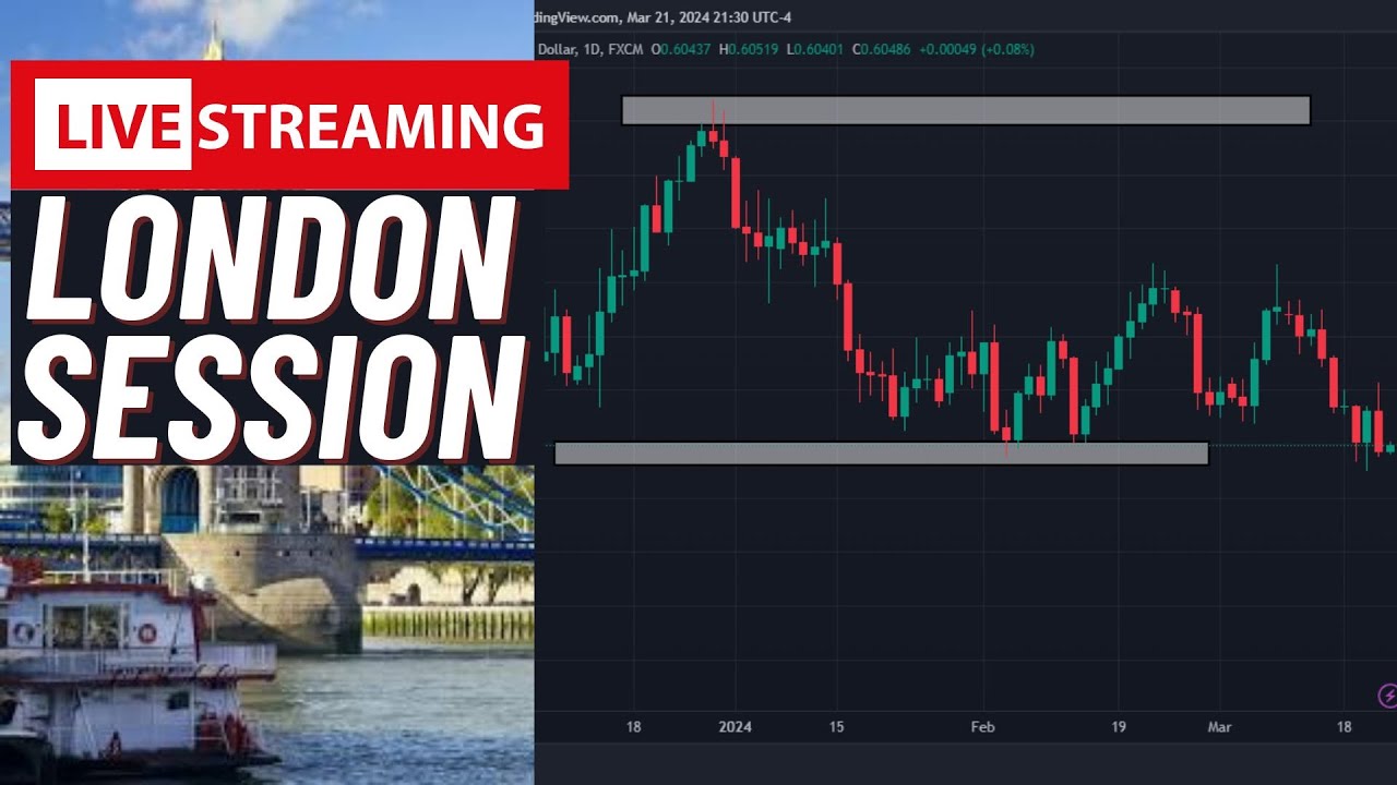 Live trading London session - YouTube