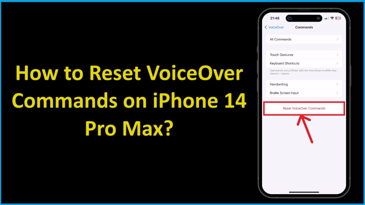 How to Reset VoiceOver Commands on iPhone 14 Pro Max? - YouTube