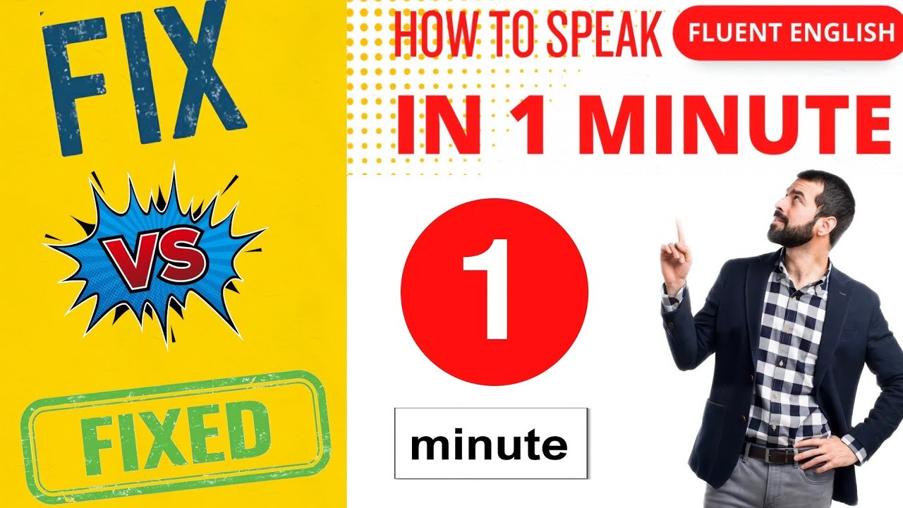 English Grammar | Learn English | FIX VS FIXED | #english #learning ...