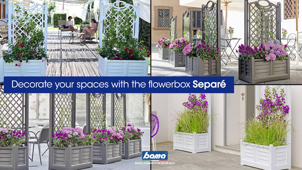 SEPARE' FLOWER BOX WITH ESPALIER - YouTube