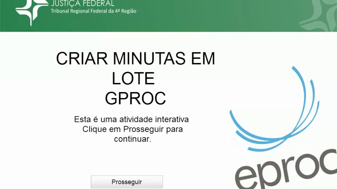 Gproc - Lotes de minutas - YouTube