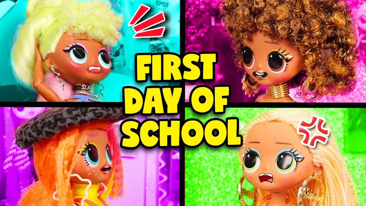 LOL OMG DOLLS MEET AT SCHOOL FOR THE FIRST TIME! 💄 GOES WRONG 😱 - YouTube