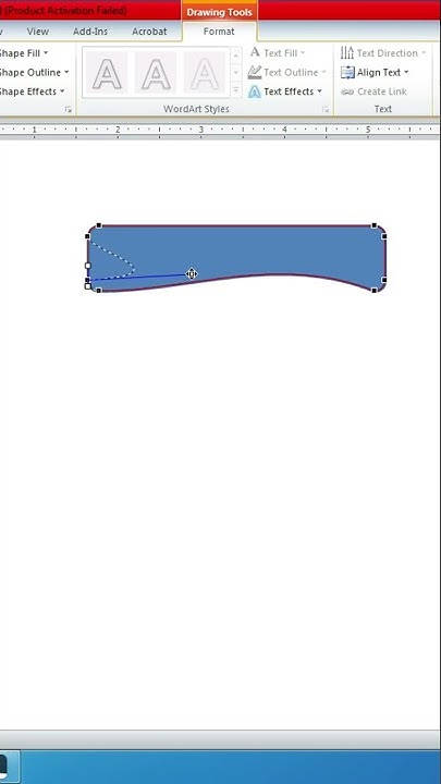 How to convert Shapes into curve in MS Word - YouTube