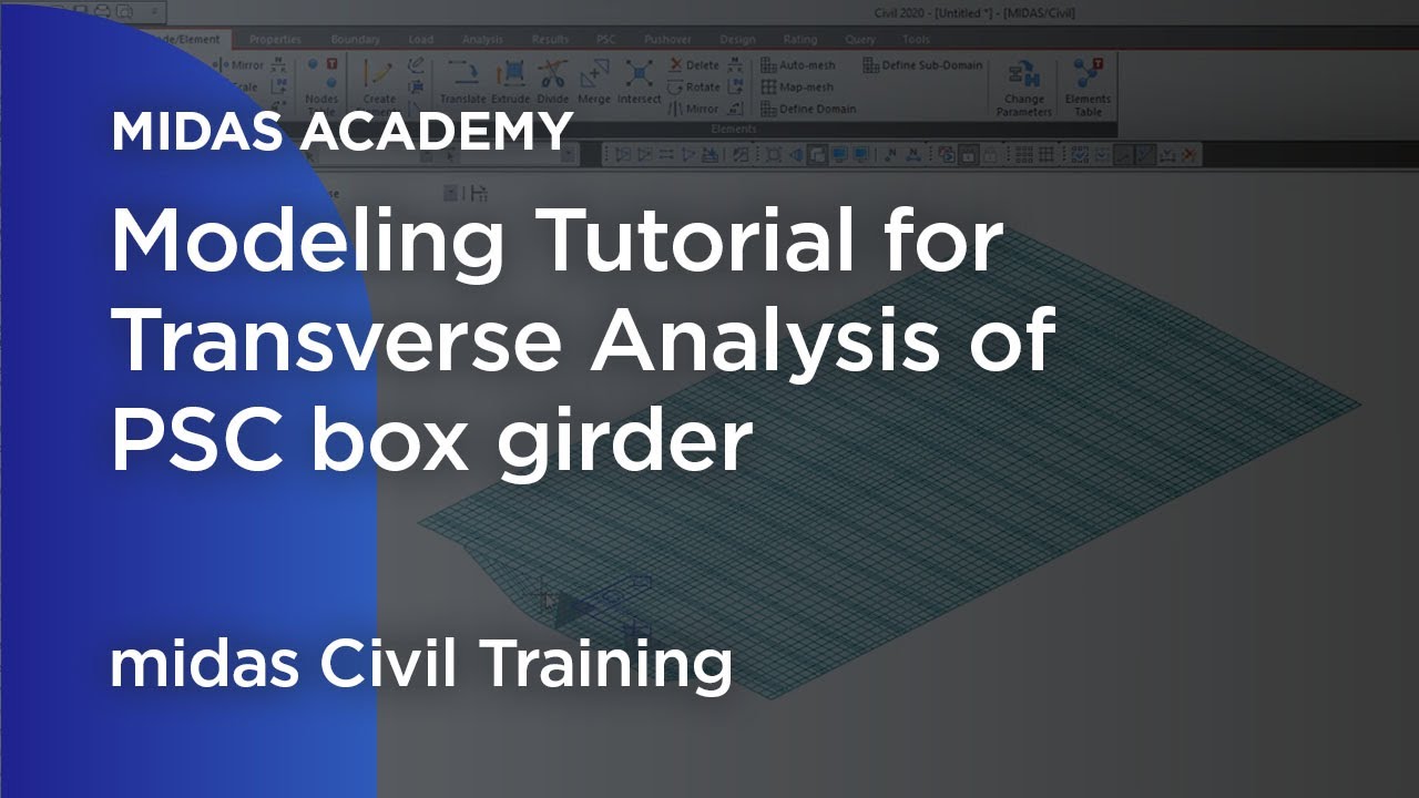 Modeling Tutorial for Transverse Analysis of PSC Box Girder - YouTube