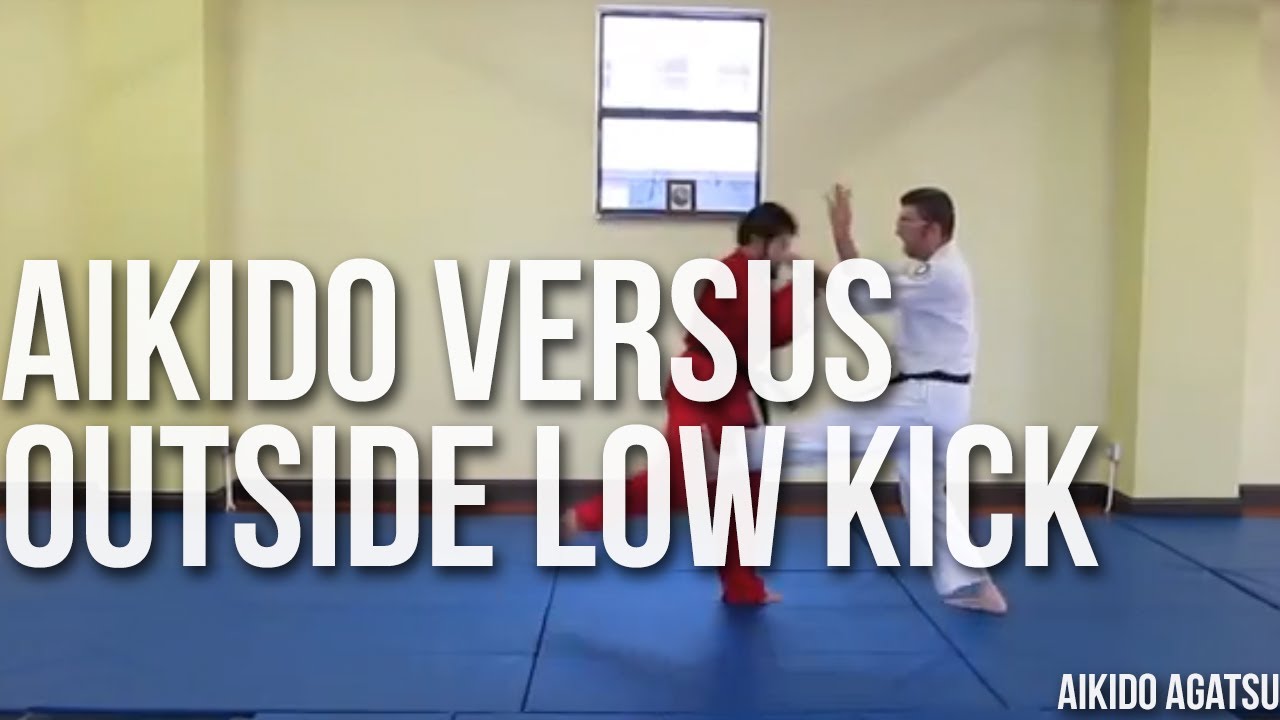 AIKIDO VERSUS OUTSIDE LOW KICK - YouTube