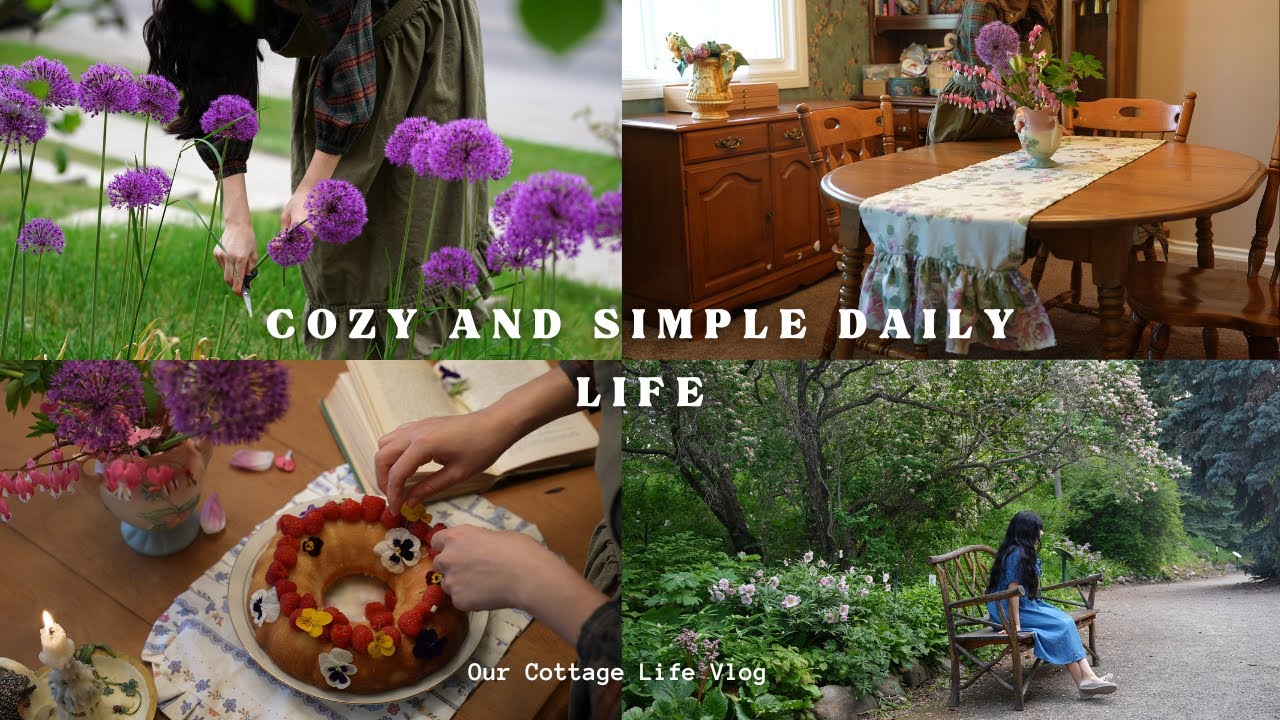Simple and Ordinary Life | Slow Life in the Countryside 🕯️🥧🌷🫖 - YouTube