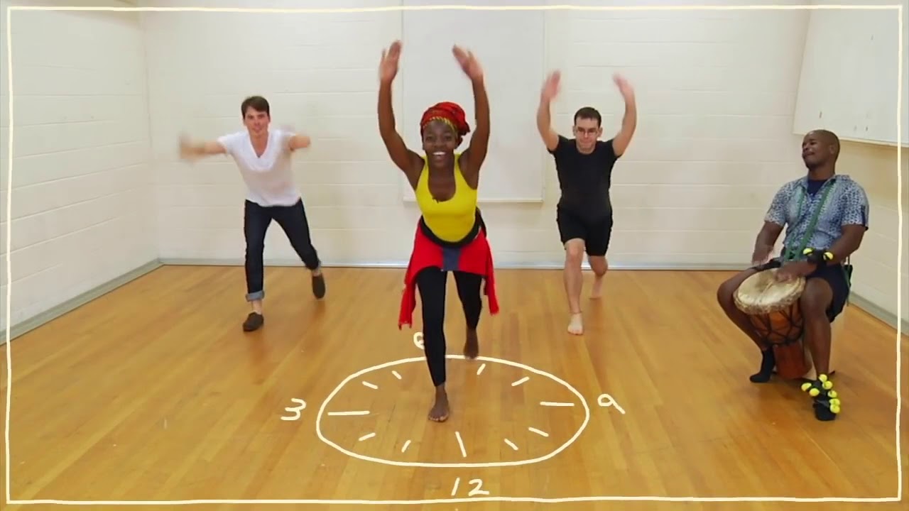 Fiveish Minute Dance Lesson African Dance Lesson 3 Dancing on the Clock ...