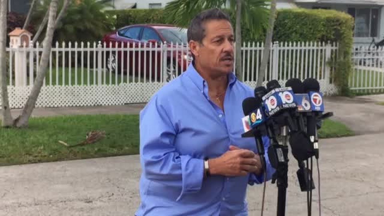 Commissioner Jose 'Pepe' Diaz holds press conference following arrest ...