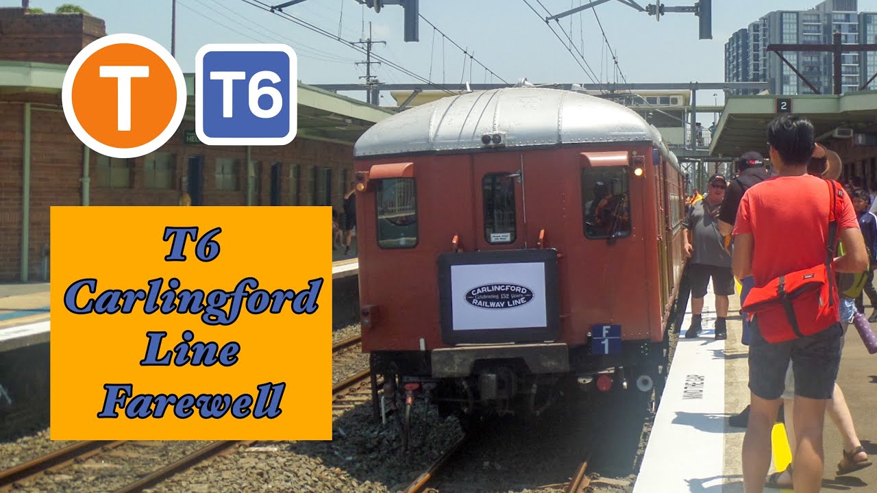 Sydney Trains Video #88 - T6 Carlingford Line Farewell - YouTube