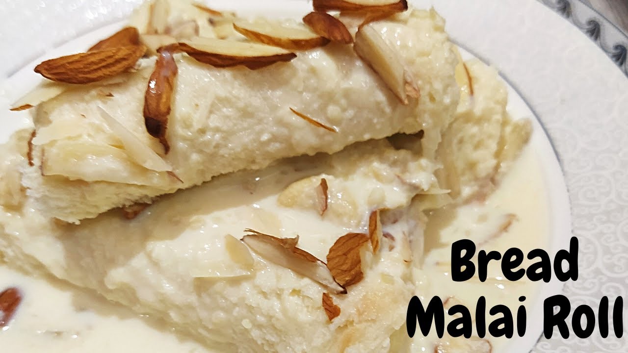 Yummy Bread Malai Roll-With Homemade Kova and Rabadi Simple And Easy ...