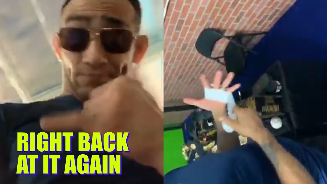 Tony Ferguson Back In The Gym Training For Justin Gaethje - YouTube