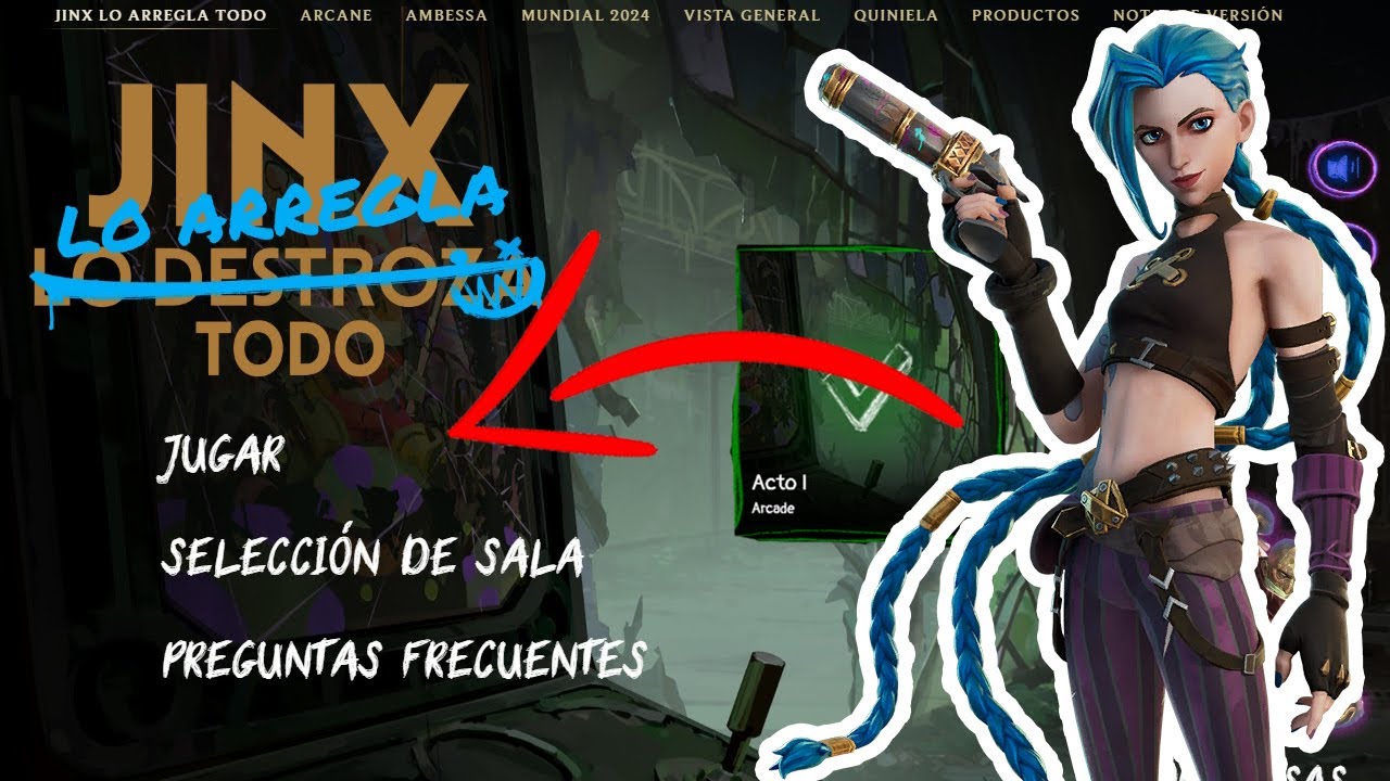 Nivel 1 de JINX repara todo: ¡Buscando Material para Armar el Brazo de ...