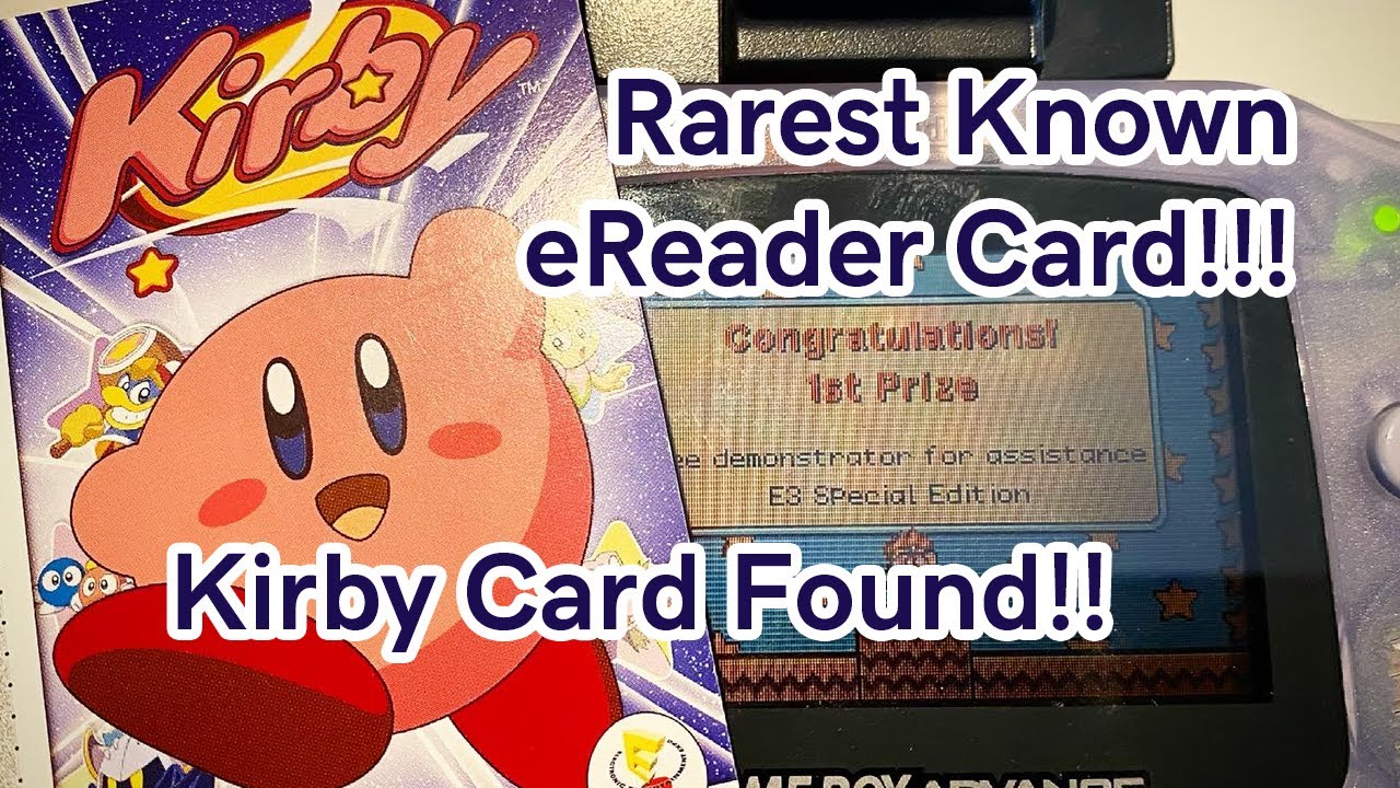 2002 E3 Kirby eReader Card Winner Verification - YouTube