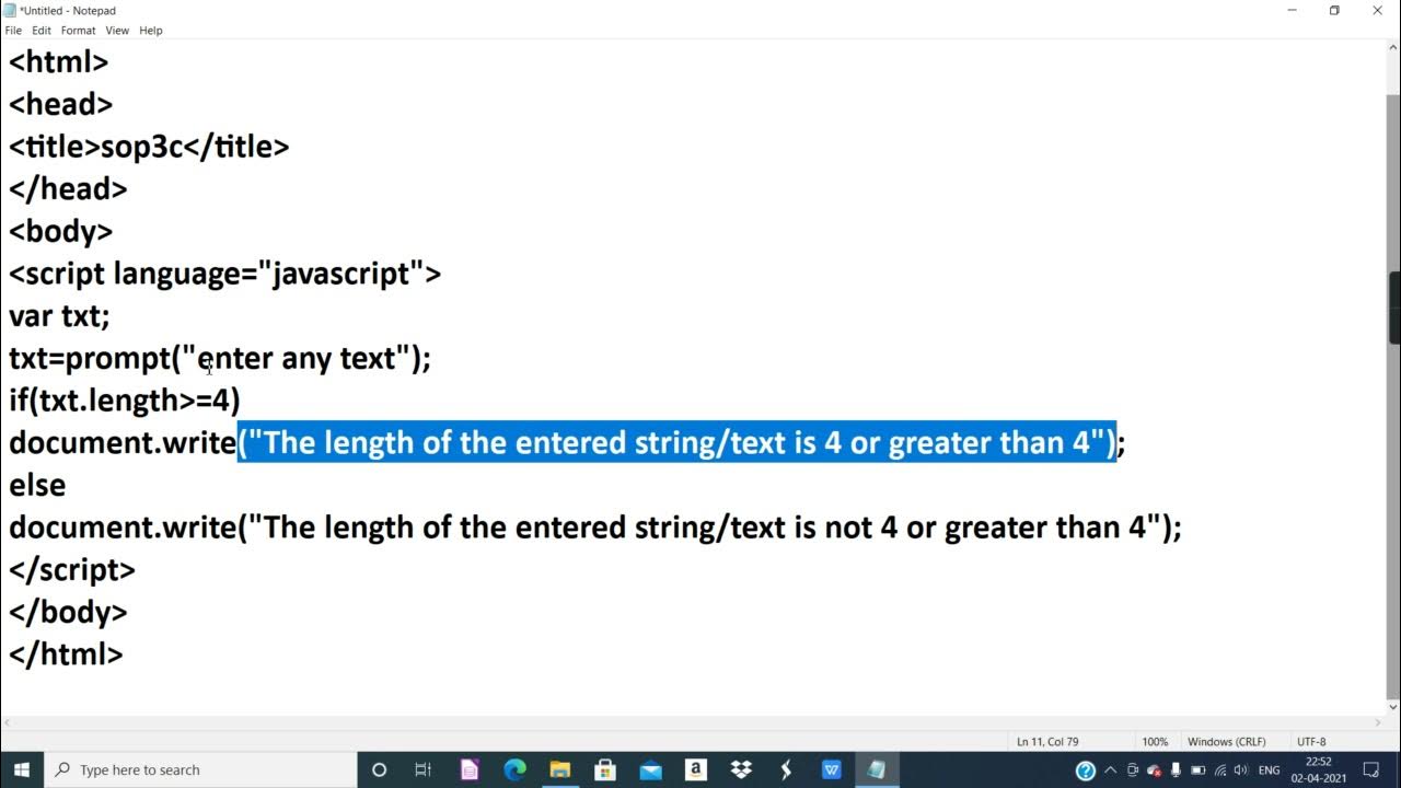 #Skillset-3| #html | #javascript | #SOP3_3| Std_11 | #11it | Maharashtra State Board - YouTube