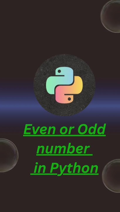 Even Or Odd Python😎pythonpythonprogrammingevenoroddcodingviralreel