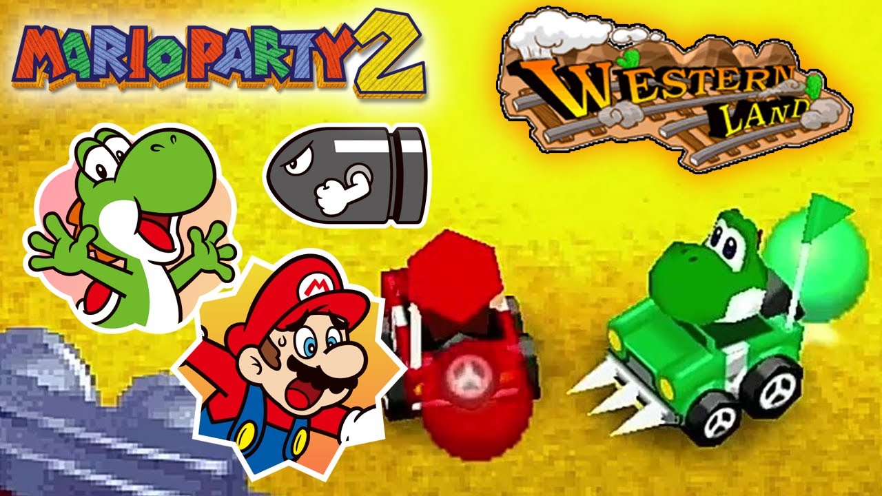 Mario Party 2 N64 Online 4 Players Western Land Game 24 20 Turns