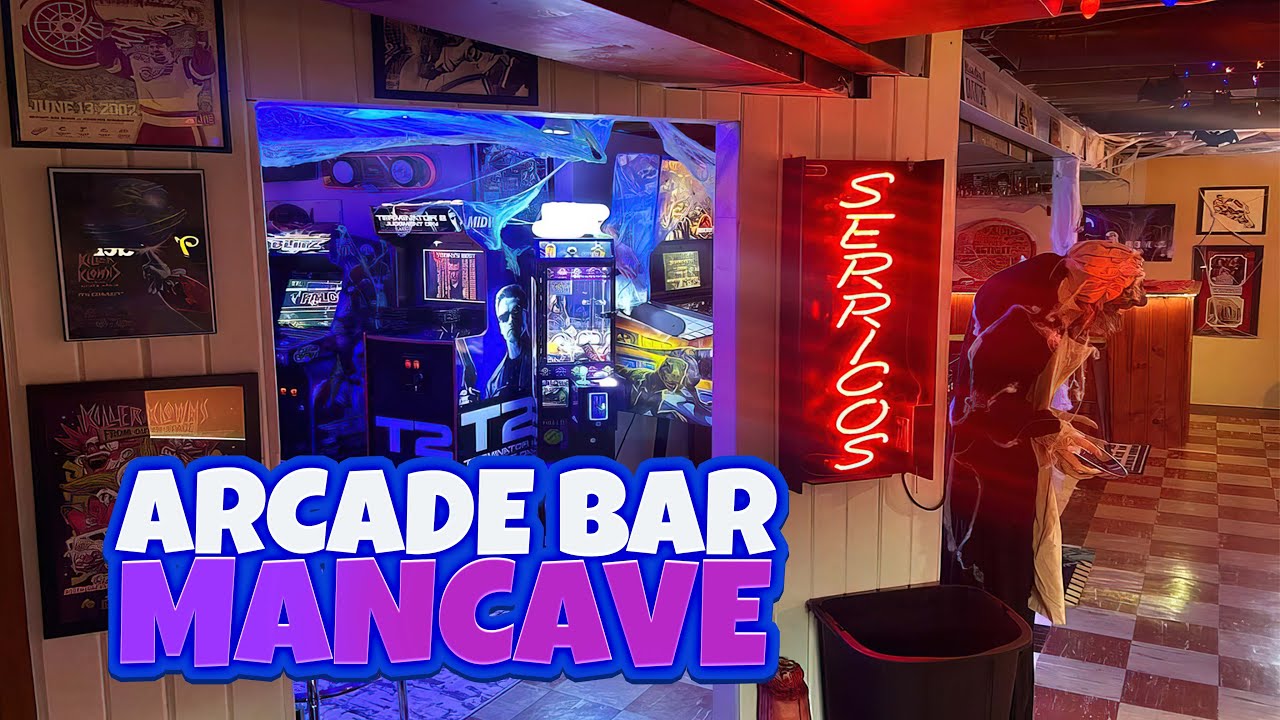 Basement Bar + Arcade = The Perfect Entertainment Hub - YouTube