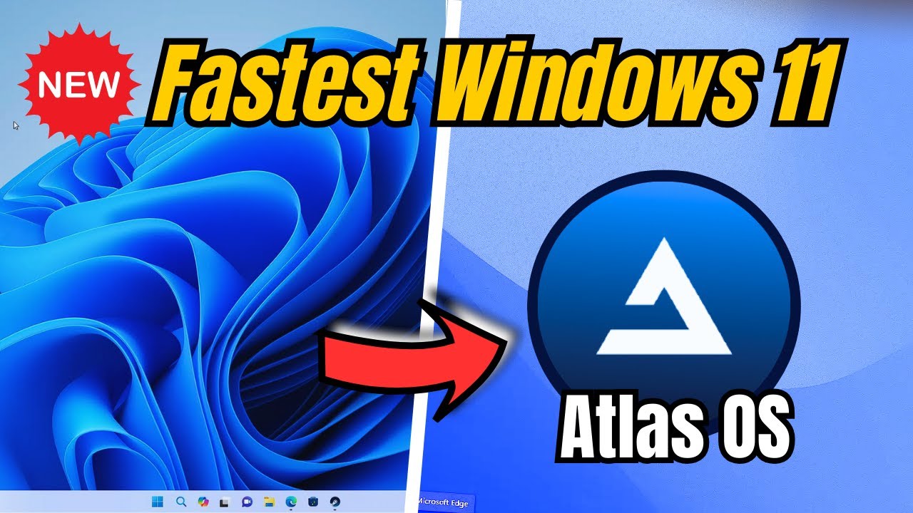 Switch to NEW AtlasOS 🚀 (Fastest Windows 11 for Gaming) No USB & Data ...