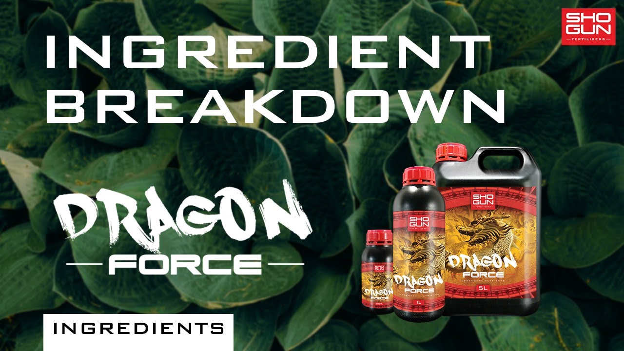 Ingredients Breakdown SHOGUN Dragon Force - A Finishing And Ripening ...