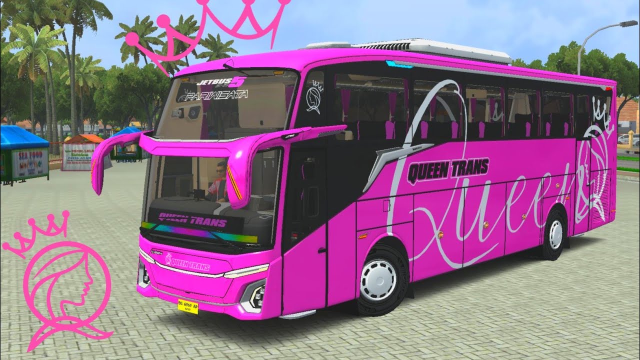JB5 FREE !! MOD KP PROJECT QUEEN TRANS || Bus Simulator Indonesia - YouTube